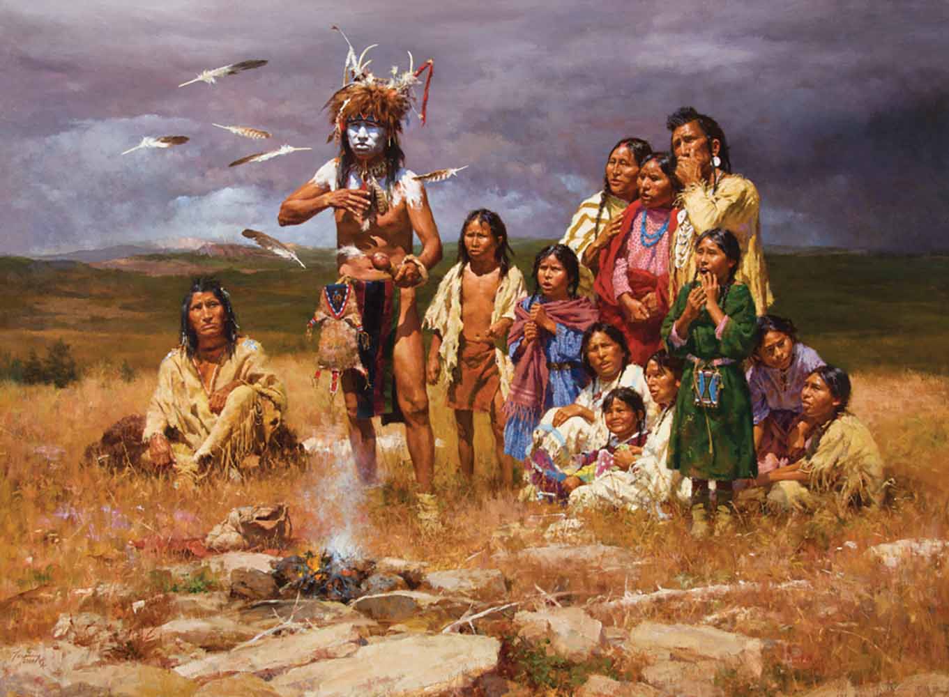 The Shaman and His Magic Feathers | Scottsdale Art Auction